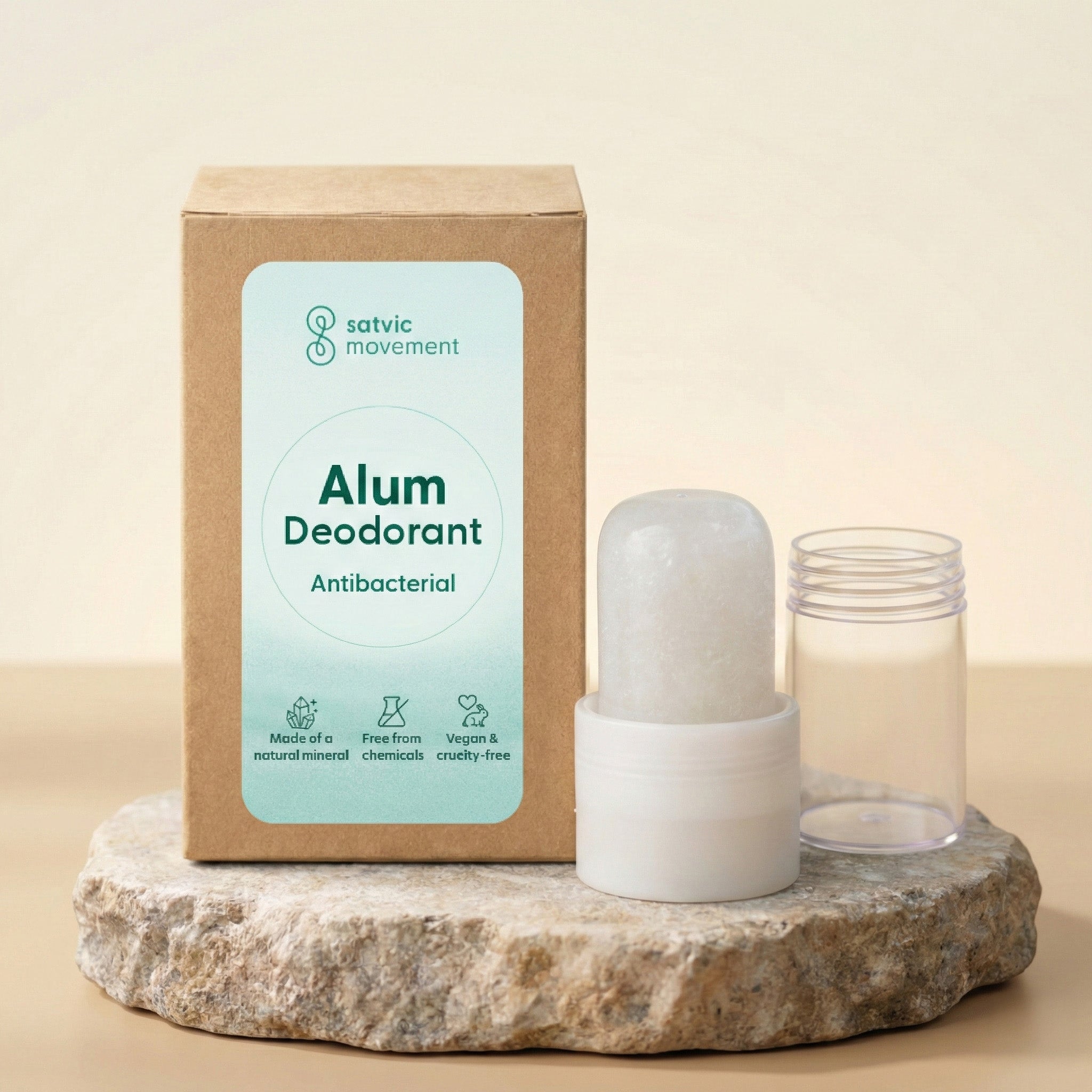 Alum Deodorant (Anti Bacterial) – Satvic Movement