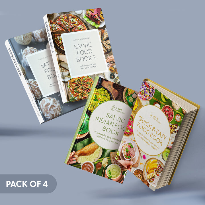 Combo Pack of 4 Satvic Food Books | English – Satvic Movement